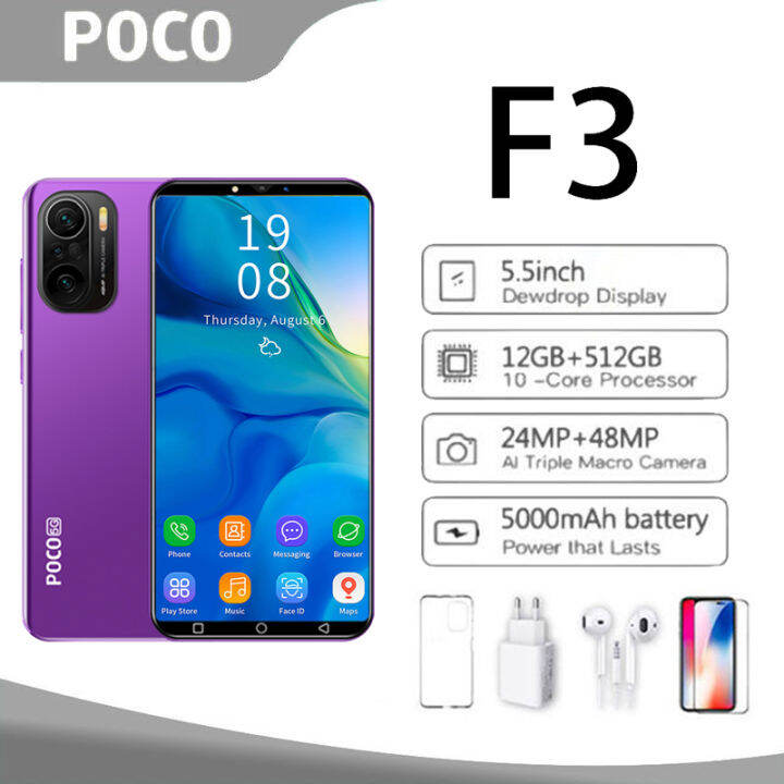 【COD】Xiaomi POCO F3 5G 5.5inch HD 16GB RAM 512GB ROM AMOLED Display ...