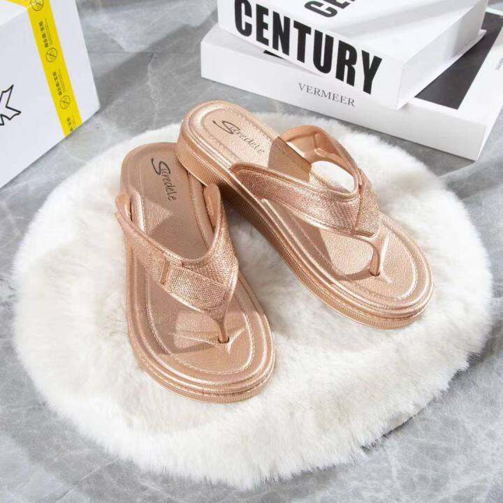 TIKTOK TREND WEDGE MUFFIN SLIDES SLIPPER VERY HIGH QUALITY FOR WOMEN ...