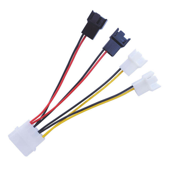 Black Accessories Extension 12v 5v Computer Durable Eco-friendly 4 Pin ...