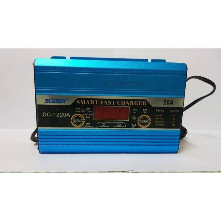 ส่งฟรี!! อุปกรณ์ชาร์จแบตเตอรี่ เครื่องชาร์ตแบตเตอรี่ SUOER 12V 20A ...