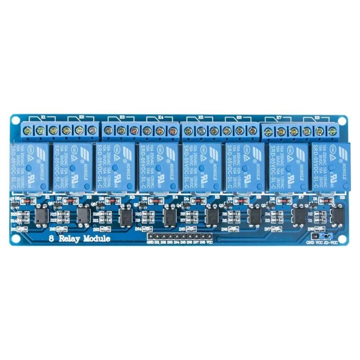 8 Channel Dc 5v Relay Module With Optocoupler For Arduino Uno R3 Mega 2560 1280 Dsp Arm Pic Avr ...