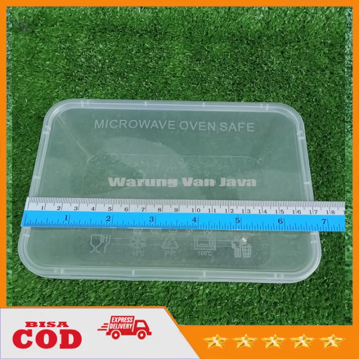 THIN WALL UKURAN 1000ml Kotak Persegi Cup Box isi 25 pcs Cup Plastik ...