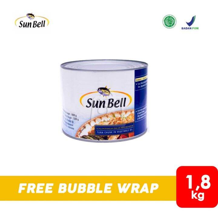 (Kaleng 1,8kg) Sunbell Tuna Chunk In Oil / Tuna Kaleng | Lazada Indonesia