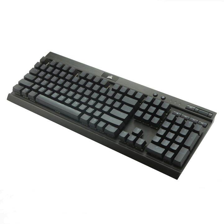 White Black 108 Key PBT Double Shot Backlit Keycaps For Corsair STRAFE ...
