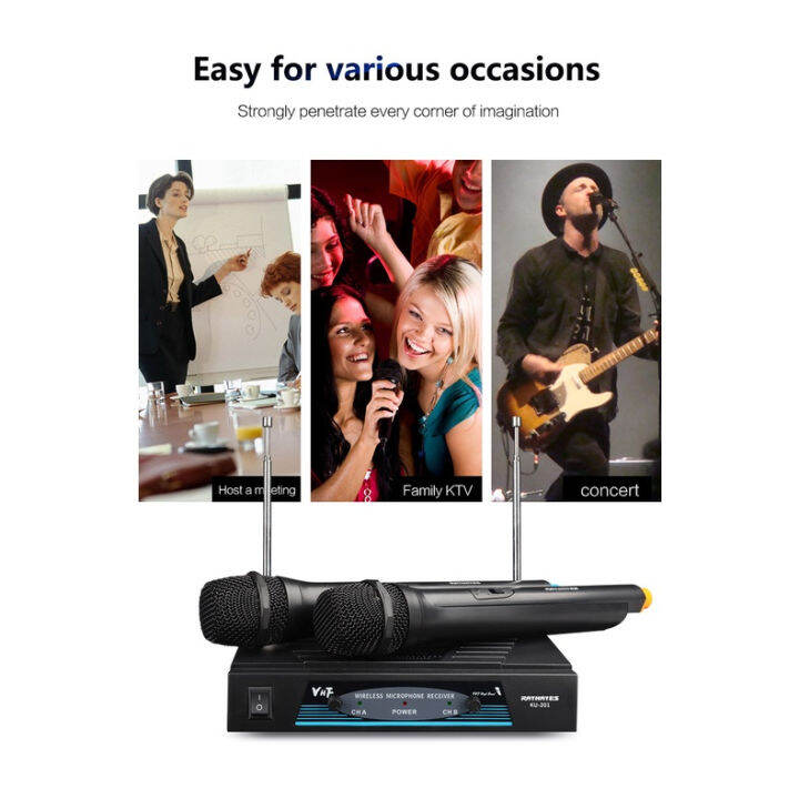 100% ORIGINAL Wireless Microphone With Remote Reception For Karaoke ...