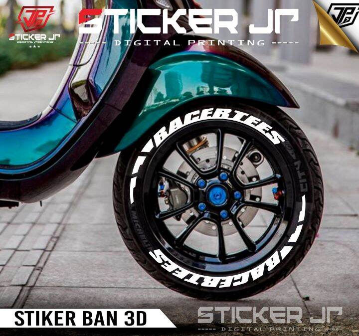 Sticker Ban / Font Ban / Tire Bomb / 3D stiker ban RACERTEES Sticker ...