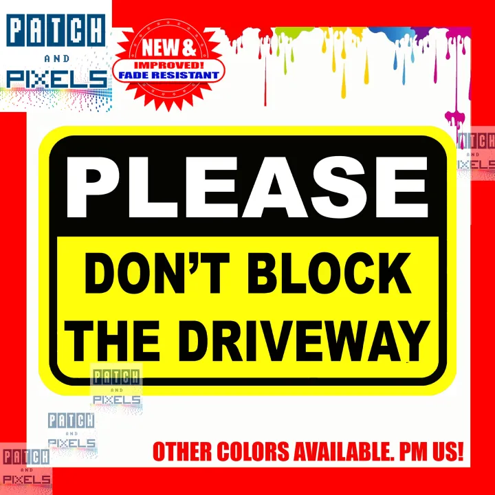No Parking Bawal Pumarada Sticker PVC Metal Sheet Sign/Poster | Lazada PH