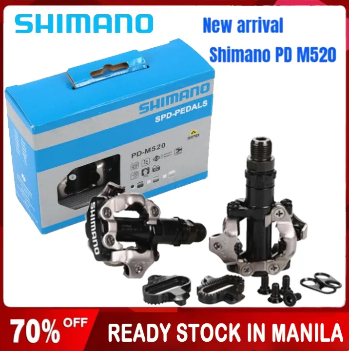 SHIMANO PD-M520 lock step mountain bike self-locking pedal with SH51 ...