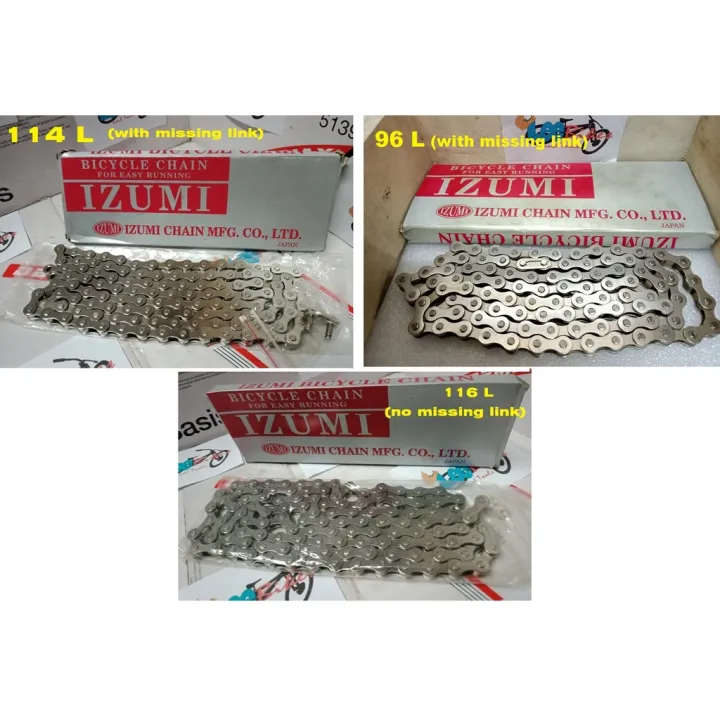 Bike Chain 114L Bmx and Fixie and with missing link single speed only ...