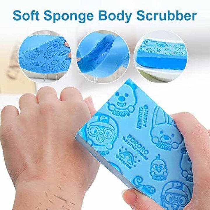 KaisaVilla 1PC Exfoliating Korean Body Scrub Sponge Shower Brush ...