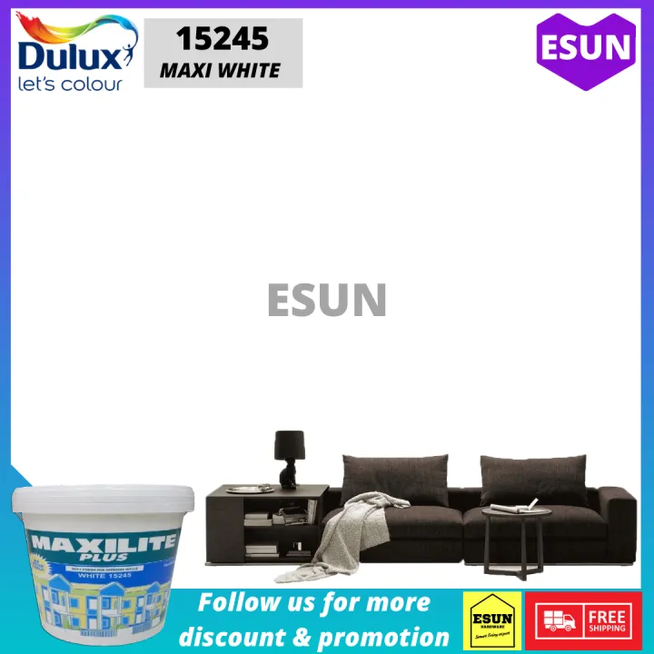 7L Dulux MaxiLite Plus White 15245 Matt Finish For Interior Walls | Lazada