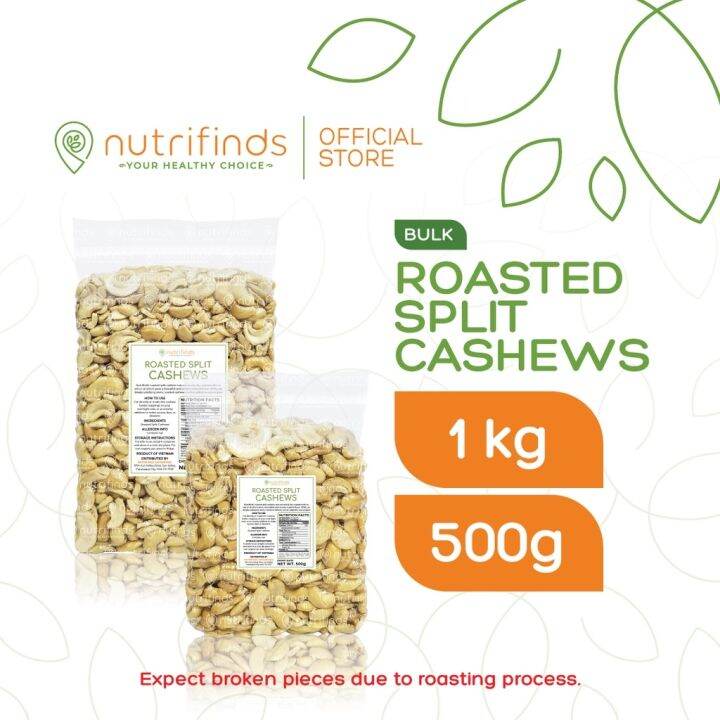Nutrifinds® Roasted SPLIT Cashews - BULK | Lazada PH