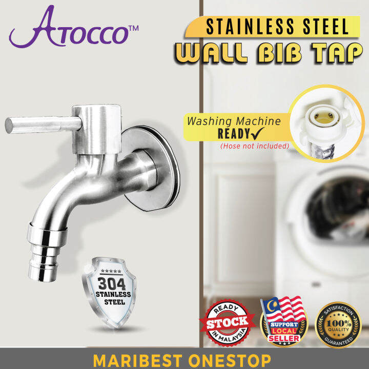 SUS304 Stainless Steel Washing Machine Bathroom Nozzle Tap Faucet Wall ...