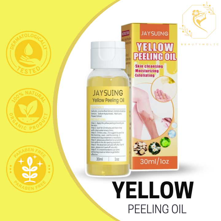 Jaysuing Yellow Peeling Oil Whitening Bleaching Moisturizing Yellow ...