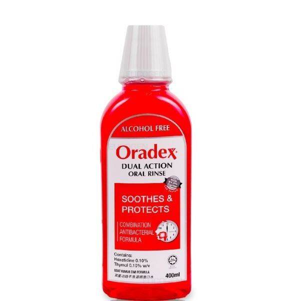 ORADEX DUAL ACTION ORAL RINSE 400ML EXPIRY 2025/04 | Lazada