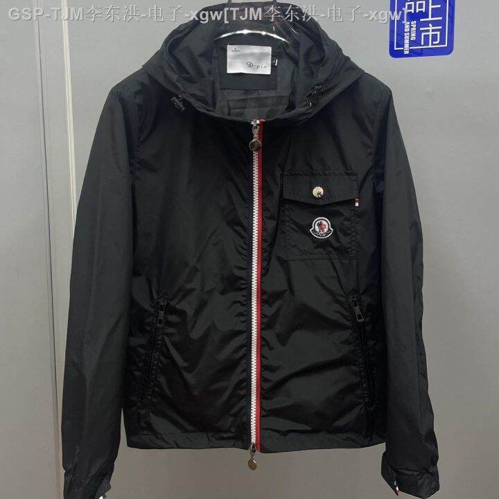 Monclerมาริโอ้เสื้อแจ็คเก็ตลายทางสีรุ้งผู้ชายสินค้ายุโรปเทรนด์ไฮเอนด์ ...