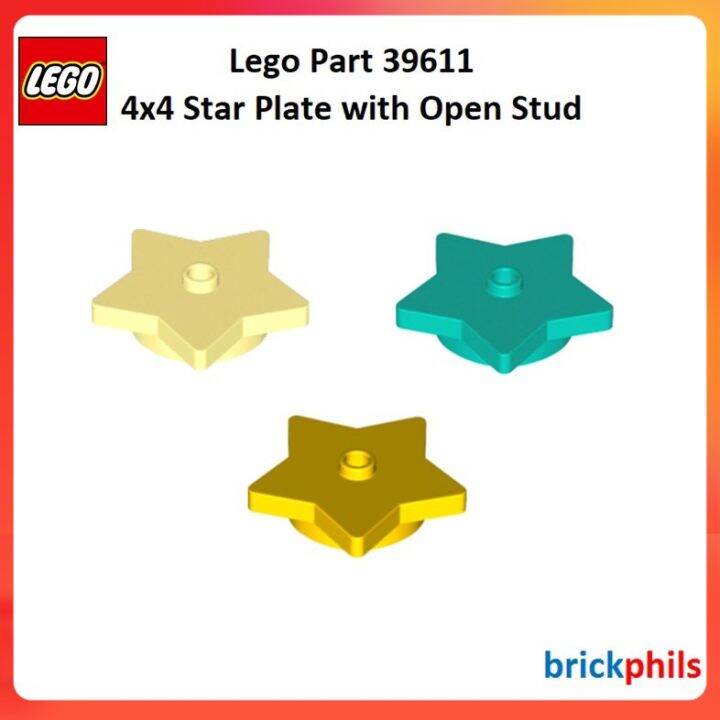 Lego Part 39611 - 4x4 Star Plate with Open Stud | Lazada PH