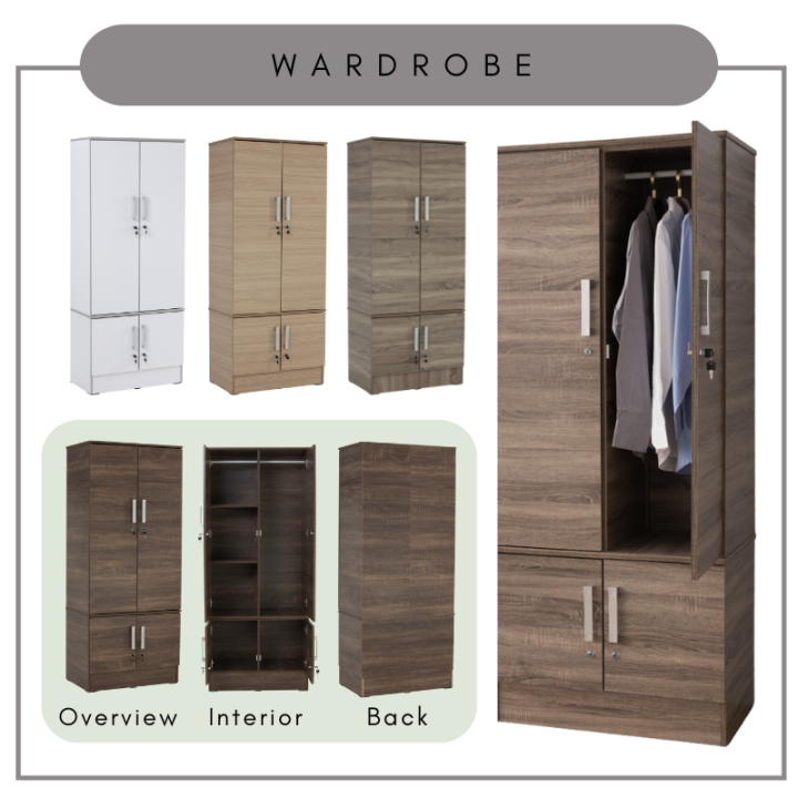 ALiST - NAOMI 4 Door Wardrode With Lock / Locker Wardrobe / Clothes ...