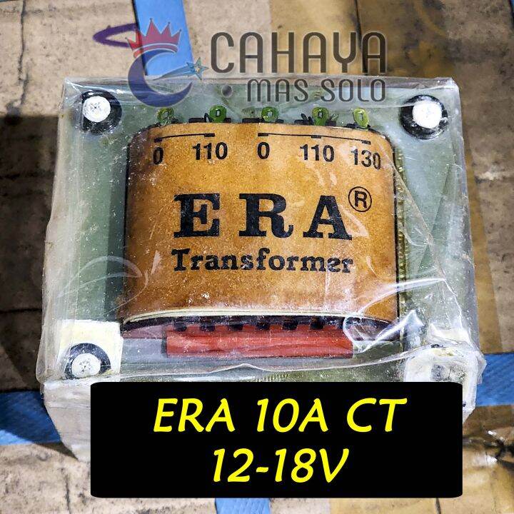ERA Trafo 10A 12-18V Murni CT 12V 14V 16V 18V Travo Power Supply DC ...