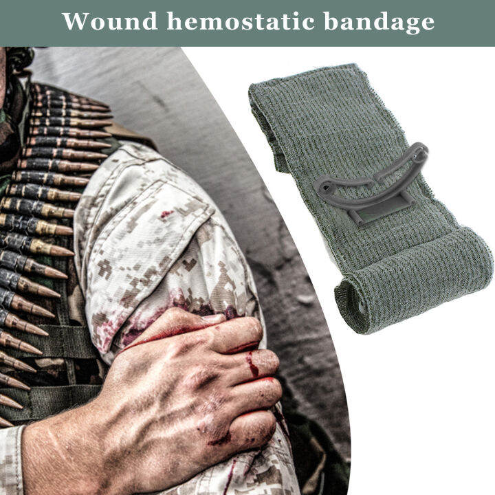 Breathable Soft Wound Hemostatic Bandages Outdoor Treatment Elasticity ...