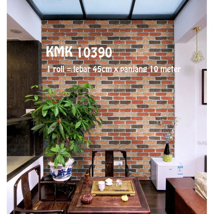 Wallpaper Dinding Bata 10m x 45cm | Lazada Indonesia