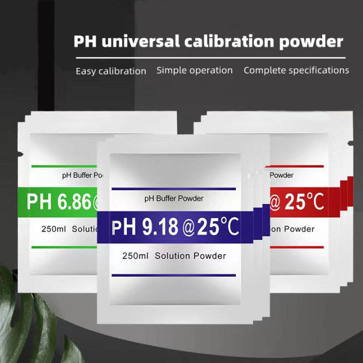 3pcs Ph Test Meter Measure Calibration Solution Ph Buffer Powder 4 01 6 86 9 18 Lazada Ph