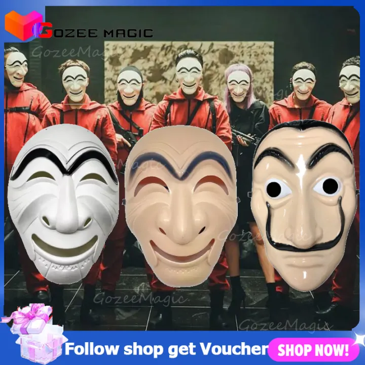 【Huan】Halloween Money Heist Salvador Dali Mask Joint Economic Area ...