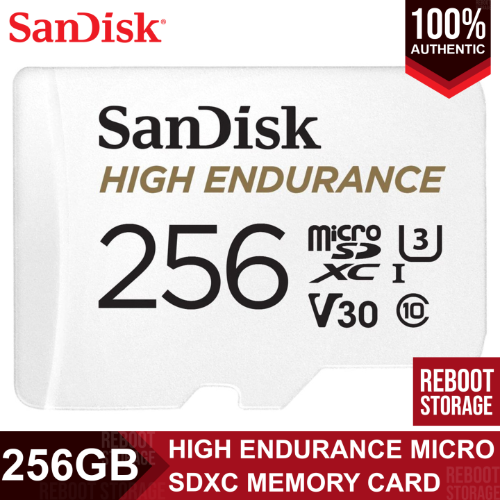 SanDisk 256GB High Endurance UHS-I micro SDXC Memory Card SDSQQNR-256G ...