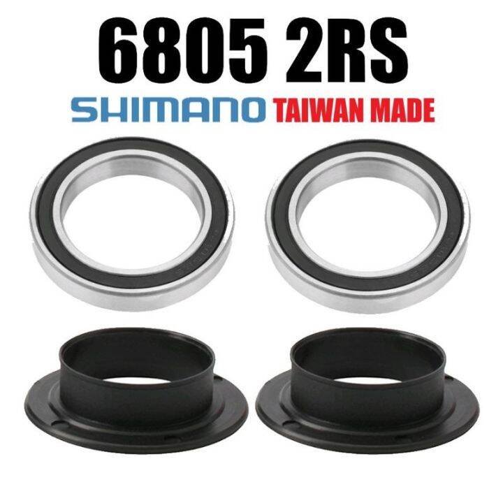 6805 2RS Shimano Sealed Bearing and Cap Cover Bike Bottom Bracket ...