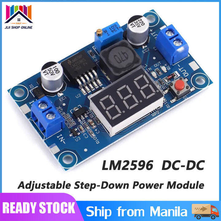 🔝 Original 【24 hours delivery】LM2596 DC DC Step Down Converter Voltage Regulator LED Display ...