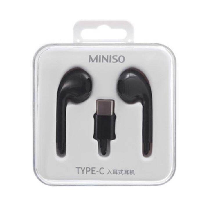 MINISO EARPHONES TYPCE-C IN EAR LITTLE MODEL H508 HEADSET MINISO ...