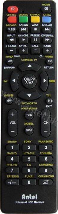 Antel Universal TV Remote Control for different brands LCD/LED Easy to ...