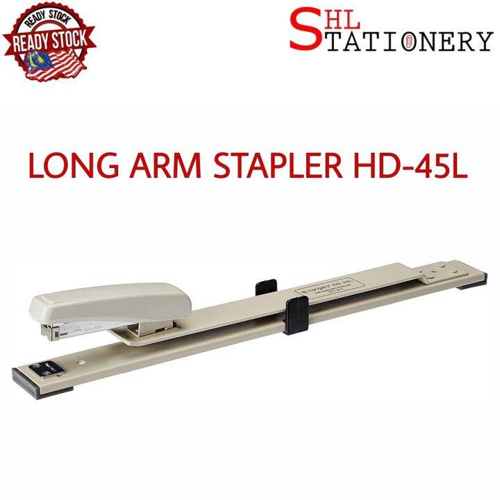 KANGARO Long Arm Stapler HD-45L use Staples No.3 / 35 Metal Long Throat Stapler Heavy-Duty Long ...