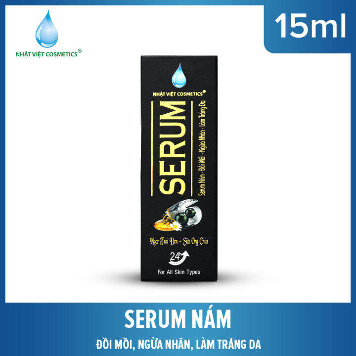 [15ml] Serum nám- đồi mồi- ngừa thâm- làm trắng da NGỌC TRAI ĐEN - Mỹ phẩm Hà Linh | Lazada.vn
