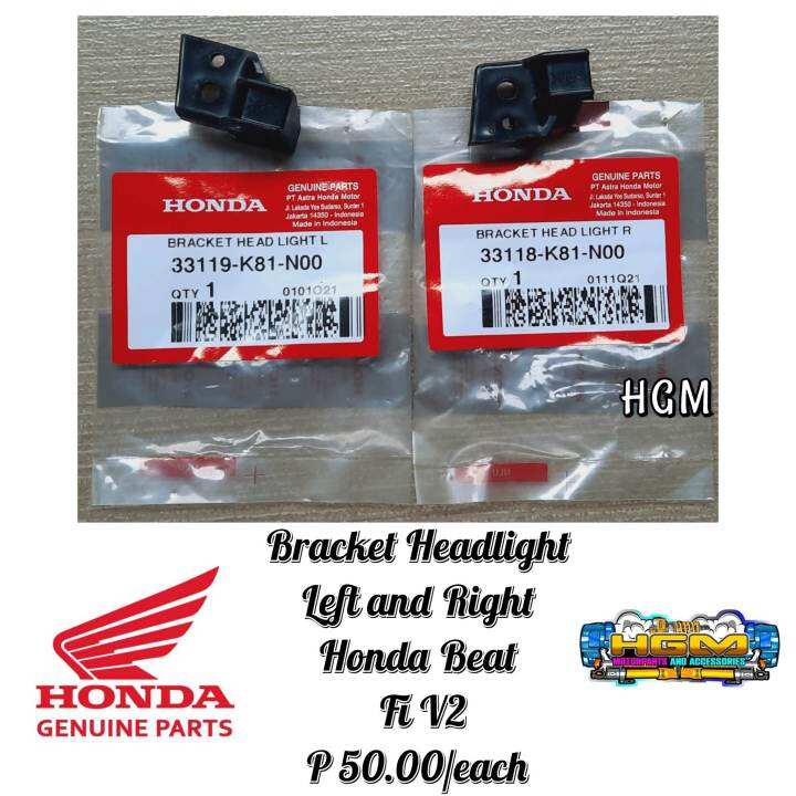 BRACKET HEADLIGHT FOR HONDA BEAT V2 (33119-K81-N00/ 33118-K81-N00 ...