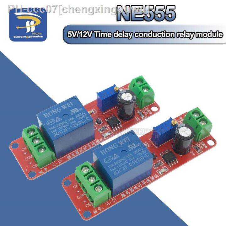 ♦ NE555 Timer Switch Adjustable Module Time delay relay shield DC 5V ...