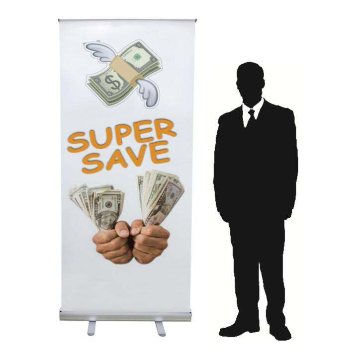 Retractable Roll Up Banner Stand 75 x 200 cm (Stand Only) | Lazada