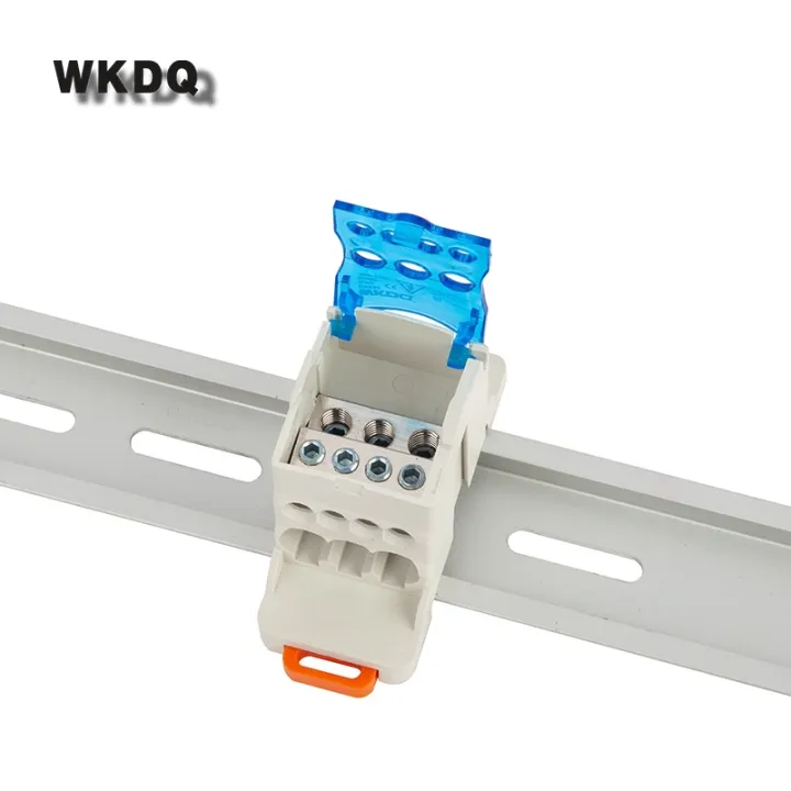 Ukk80a Ukk 80a Junction Box 1 In 6 Out Unipolar Wire Electrical Connector Din Rail Terminal ...