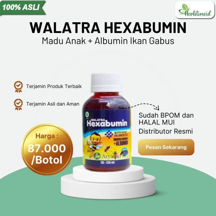 Hexabumin - Madu Anak Sehat Albumin Ikan Gabus 130ML | Lazada Indonesia