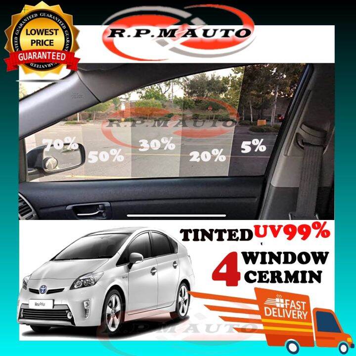 UV99% TINTED Toyota Prius Black hitam Tinted 4Door Siap Potong tinted ...
