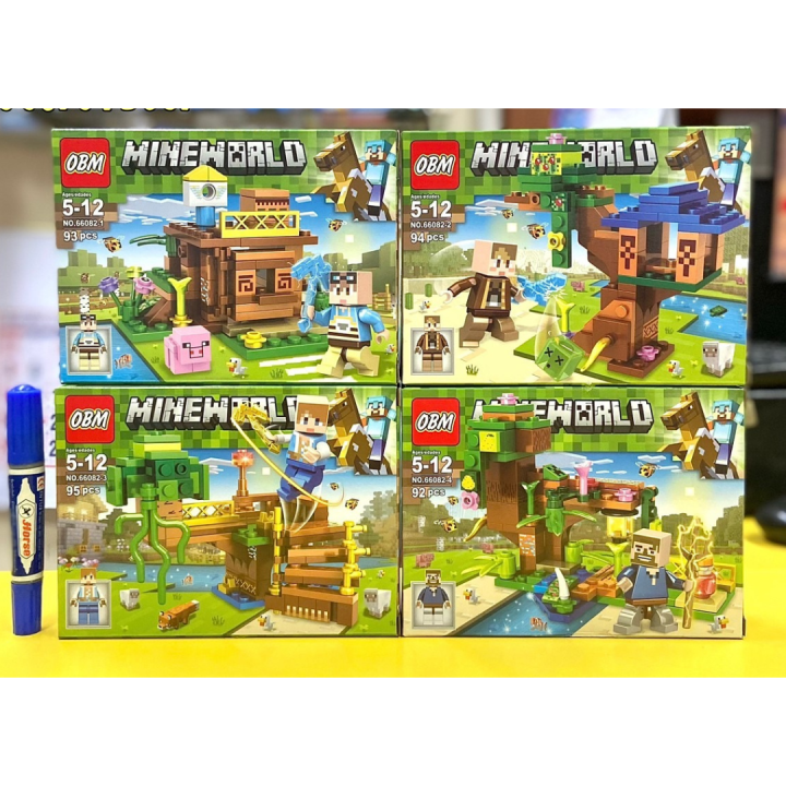 เลโก้ my.worldเเพ็ค4 ตัวต่อเลโก้ ชุดตัวต่อ เลโก้ตัวต่อ บล็อดตัวต่อ ของ ...