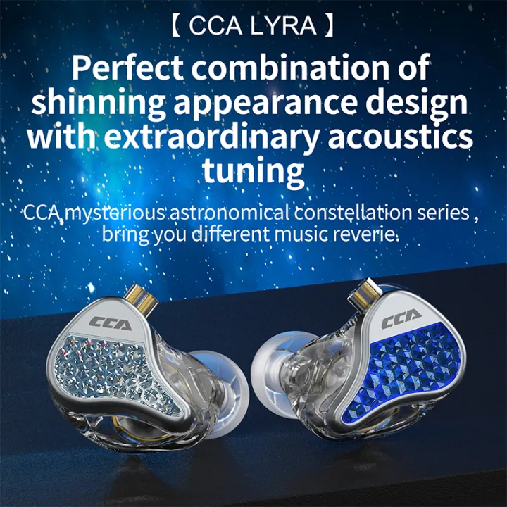 CCA LYRA Metal Wired Earphone With Microphone HiFi Noice Cancelling ...