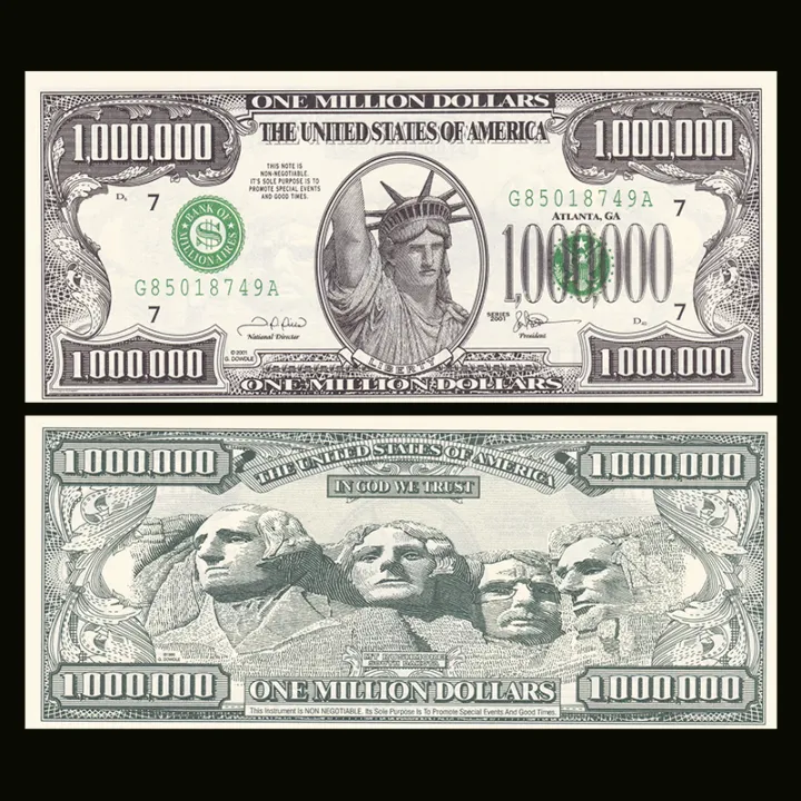 USA Million Dollar $1,000,000 Series Liberty Novelty Bill FANTASY UNC ...