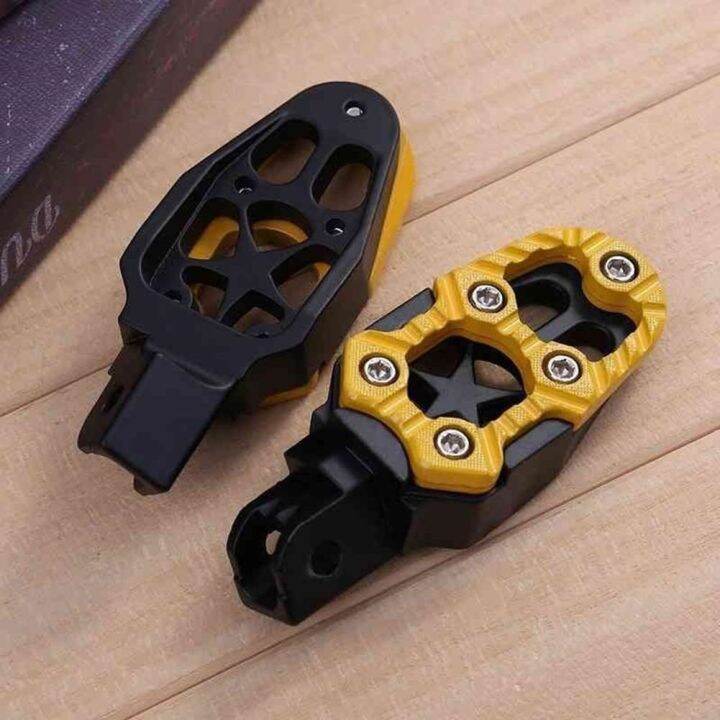 2Pcs/Set Universal 8mm Metal Motorcycle Off-road Foot Pegs Pedals ...