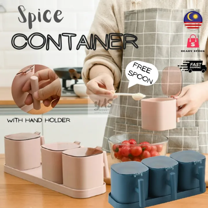 YAS Bekas Rempah Ratus Spice Box Condiment Bottle Set Tempat Letak ...