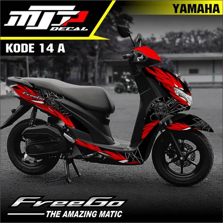 (COD) Sticker Decal Stiker YAMAHA FREEGO Variasi Fullbody Desain Racing ...