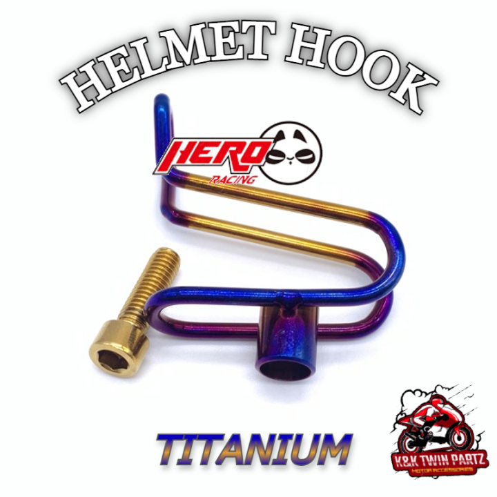 Yamaha NMAX | HANGER STAINLESS HELMET HOOK TITANIUM | Original high ...