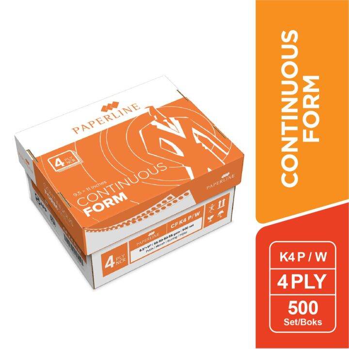 Continuous Form K4 W ( Rangkap 4 ) Merk Paperline / Merk Paling Bagus ...
