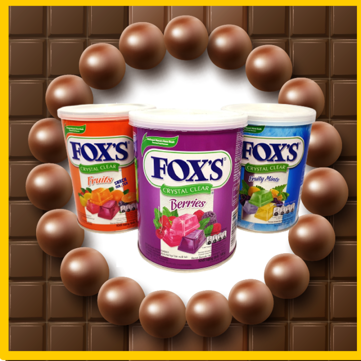 FOX TIN SERIES BERRIES/FRUITS/FRUITY MINTS 180G [exp 2024] | Lazada