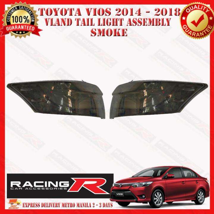 Toyota Vios 2014 TO 2018 LED Light Bar Tail Lamp SMOKE VLAND ( taillamp ...